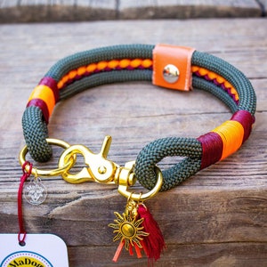 Dog Burgundy Rope Collar Handmade Paracord Dog Collargreen Collarmaroon ...