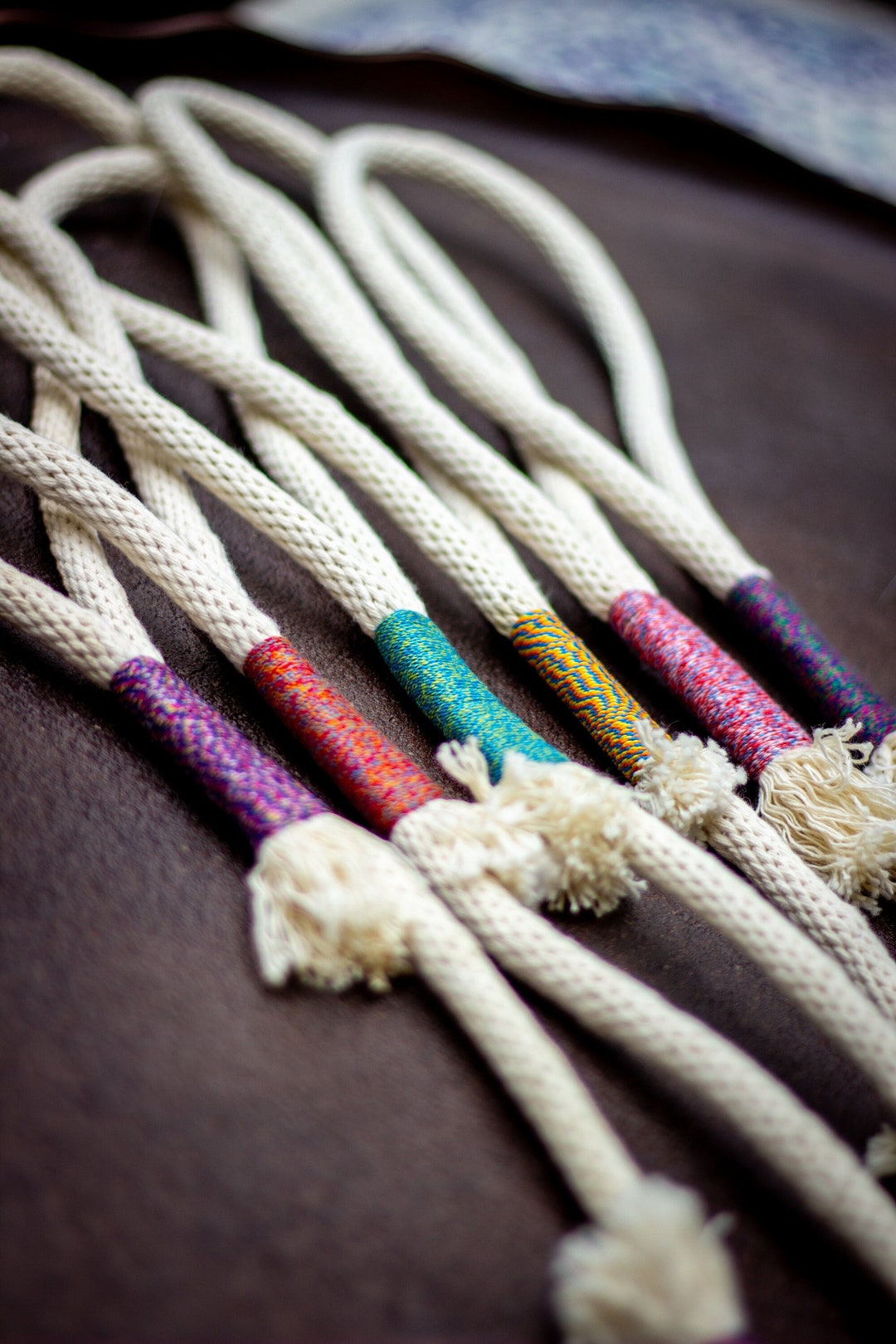 Dog 2ft Traffic Rope Leash Handmade Dog Lead Rope Cotton Handle Short ...