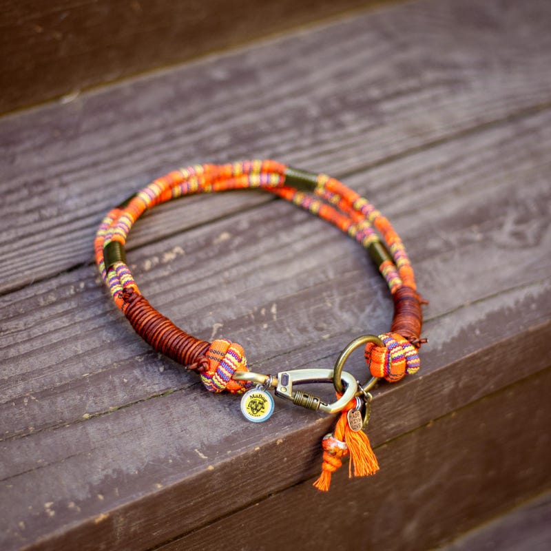 Orange Dog Collar - Etsy