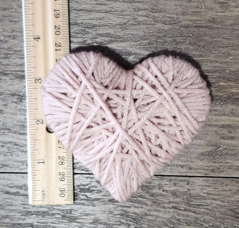 Yarn Hearts - Valentines Day Yarn Hearts - Etsy