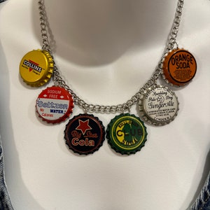 Vintage Bottle Cap Necklace - Etsy