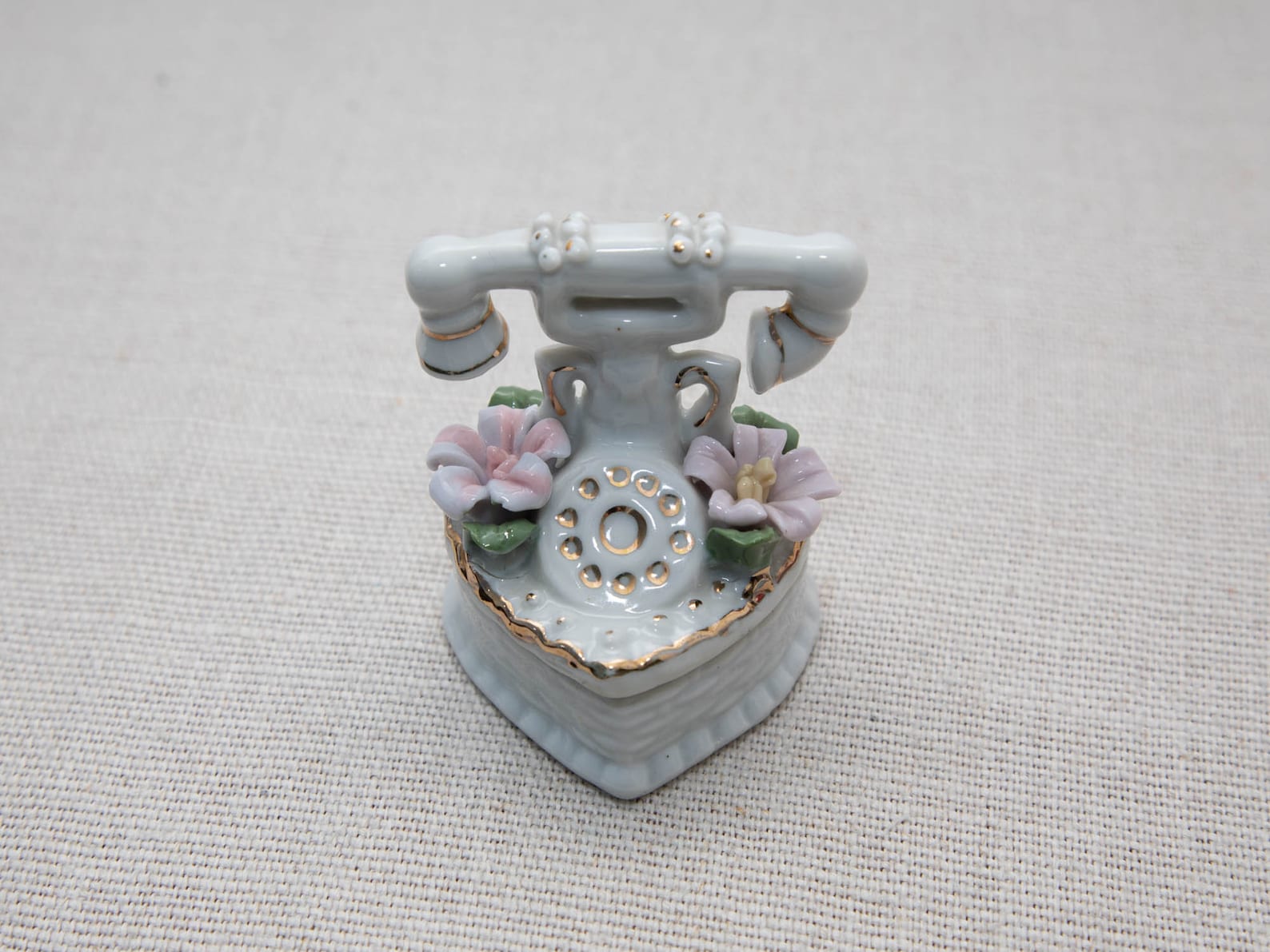Porcelain Victorian Telephone Trinket Box Heart Porcelain - Etsy