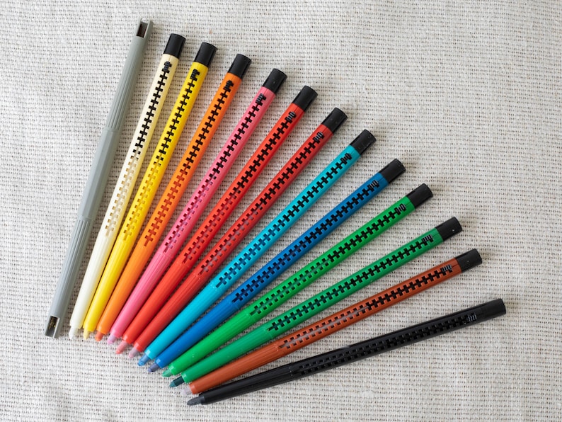 Vintage Set of 12 Mechanical Color Pencils Koh-i-noor - Etsy