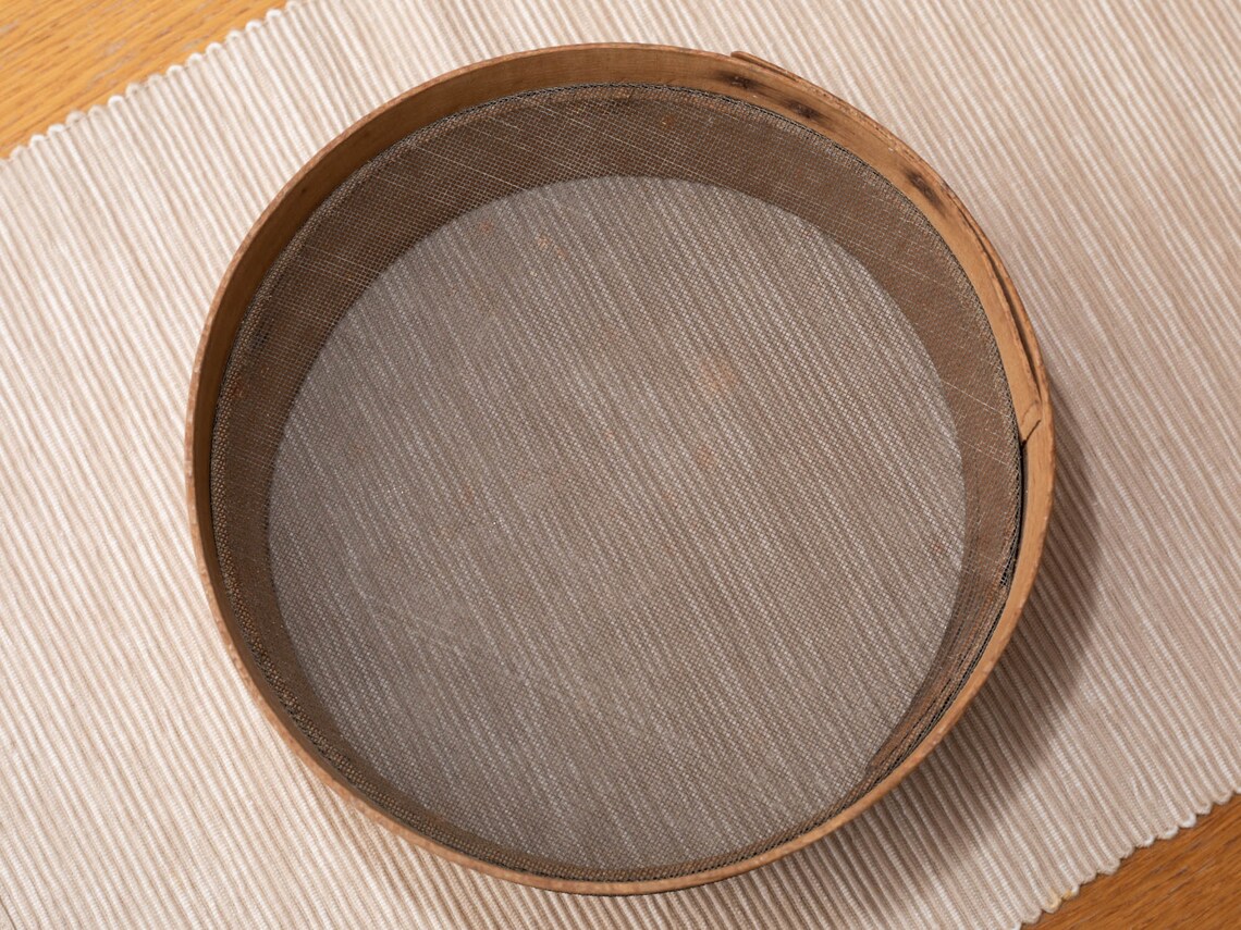 Vintage Round Bentwood Sieve Primitive Round Flour Sifter - Etsy