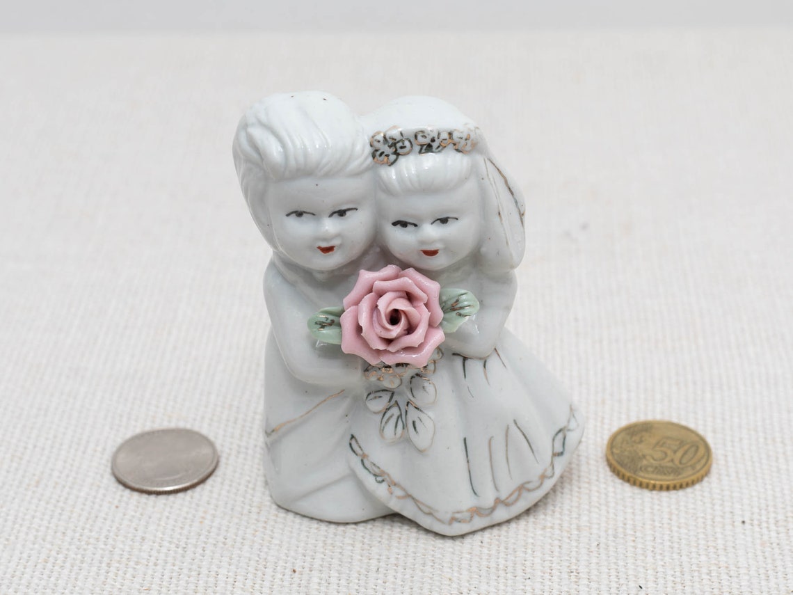 Vintage Bride and Groom Porcelain Figure Cute Retro Couple - Etsy