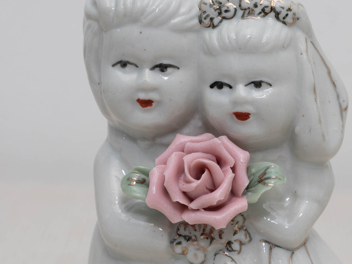 Vintage Bride and Groom Porcelain Figure Cute Retro Couple - Etsy