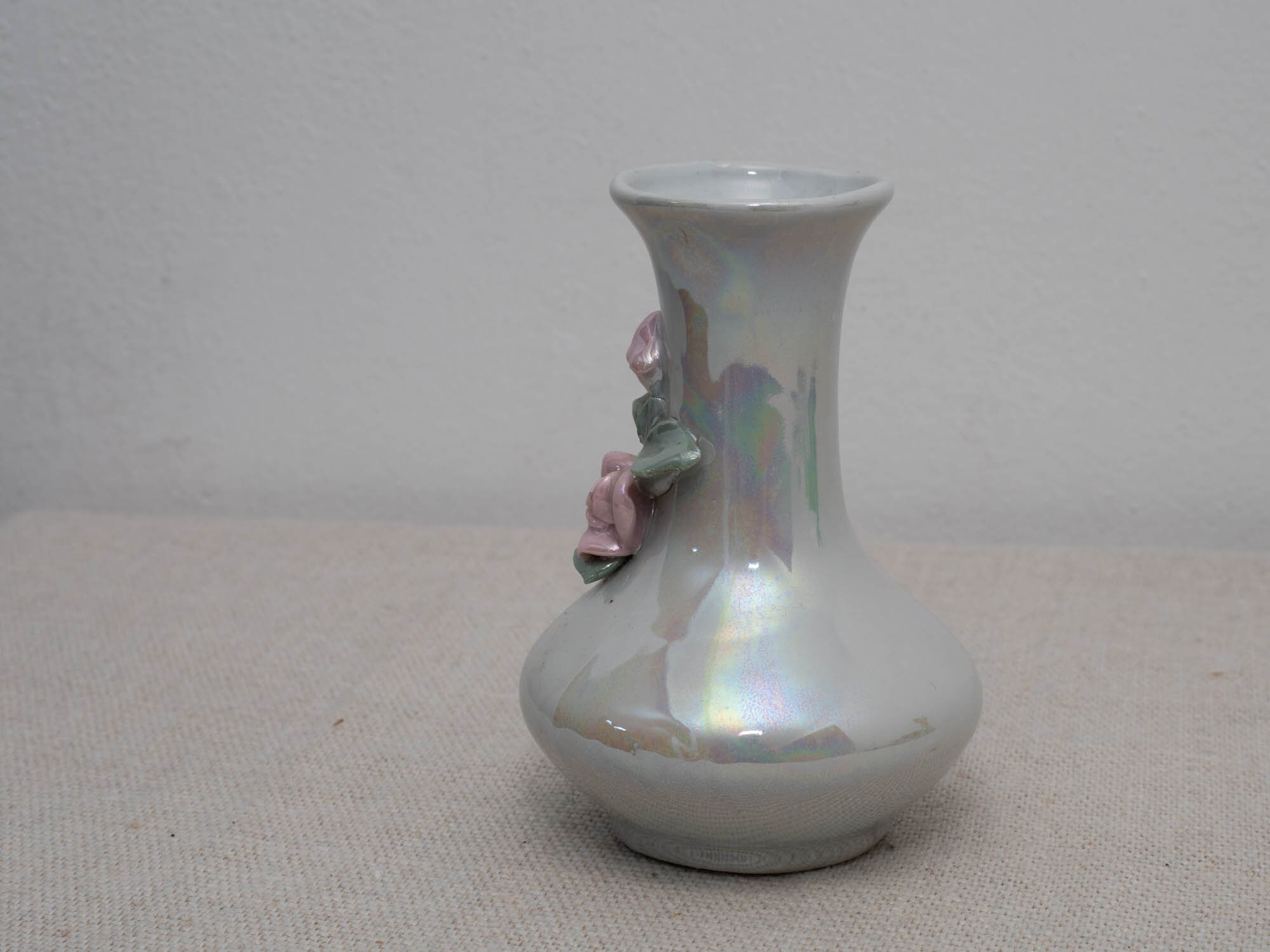 Vintage Luster Vase Opalescent Porcelain Vase Iridescent - Etsy