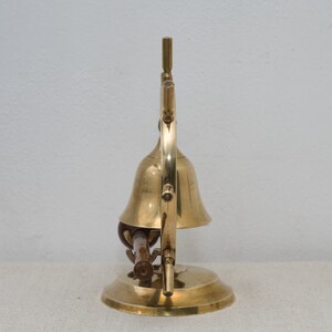 Vintage Brass Bell Table Gong, Ship Wheel Brass Gong, Prayer Gong, Gong ...