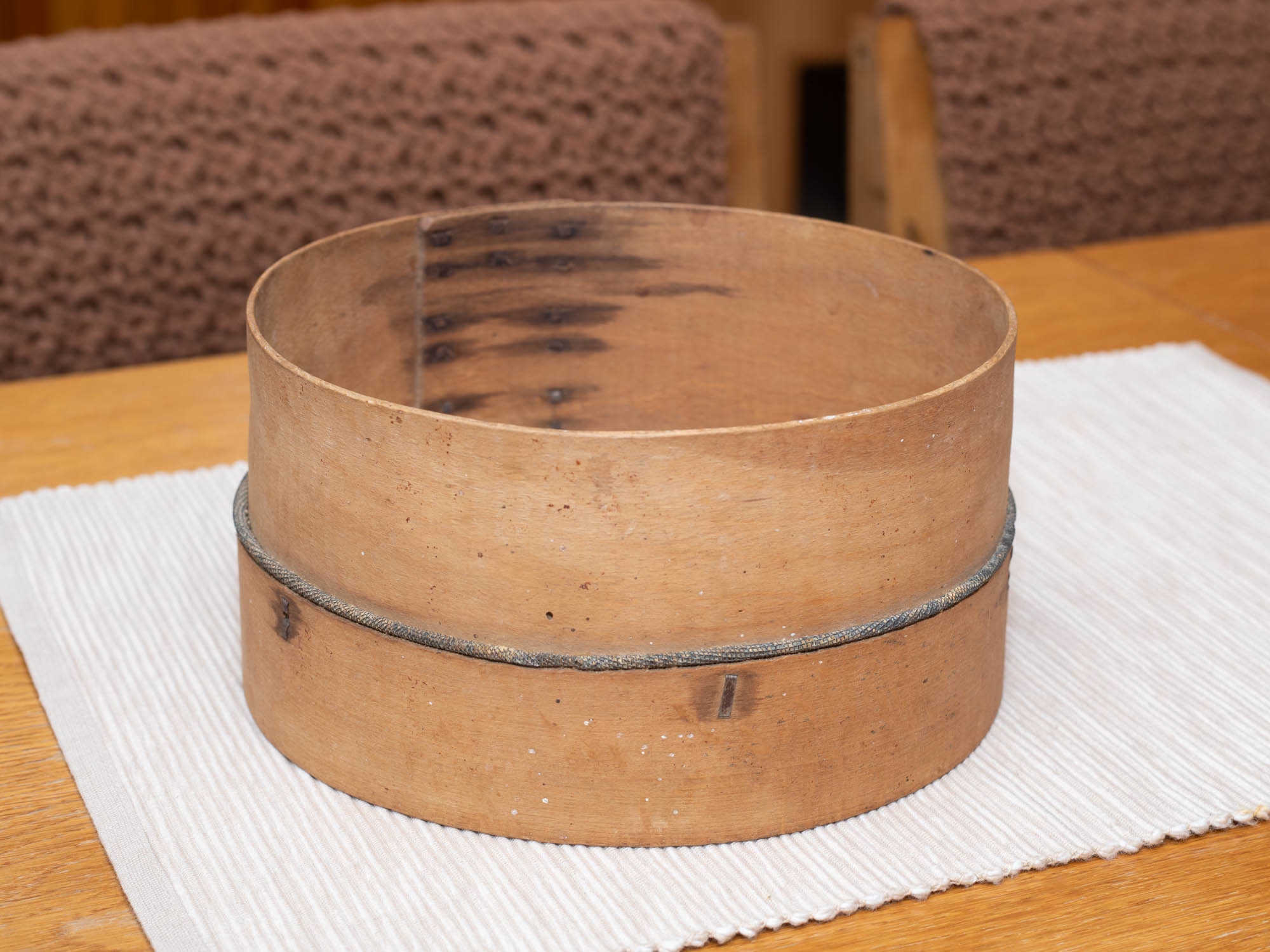 Vintage Round Bentwood Sieve, Primitive Round Flour Sifter, Rustic ...