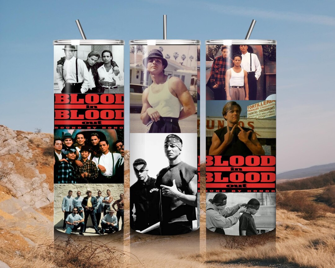 Sangre Por Sangre 20oz Tumbler Wrap, Blood in Blood Out, Gift, Tumbler ...