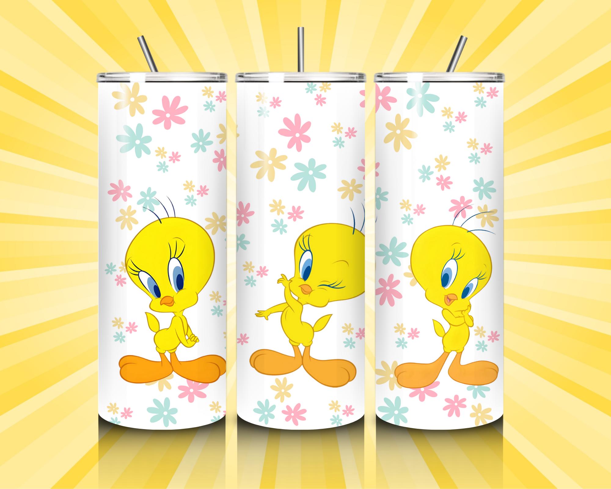 Tweety Bird 20oz Tumbler Wrap, Gift, Tumbler Design, Cartoon, Looney ...