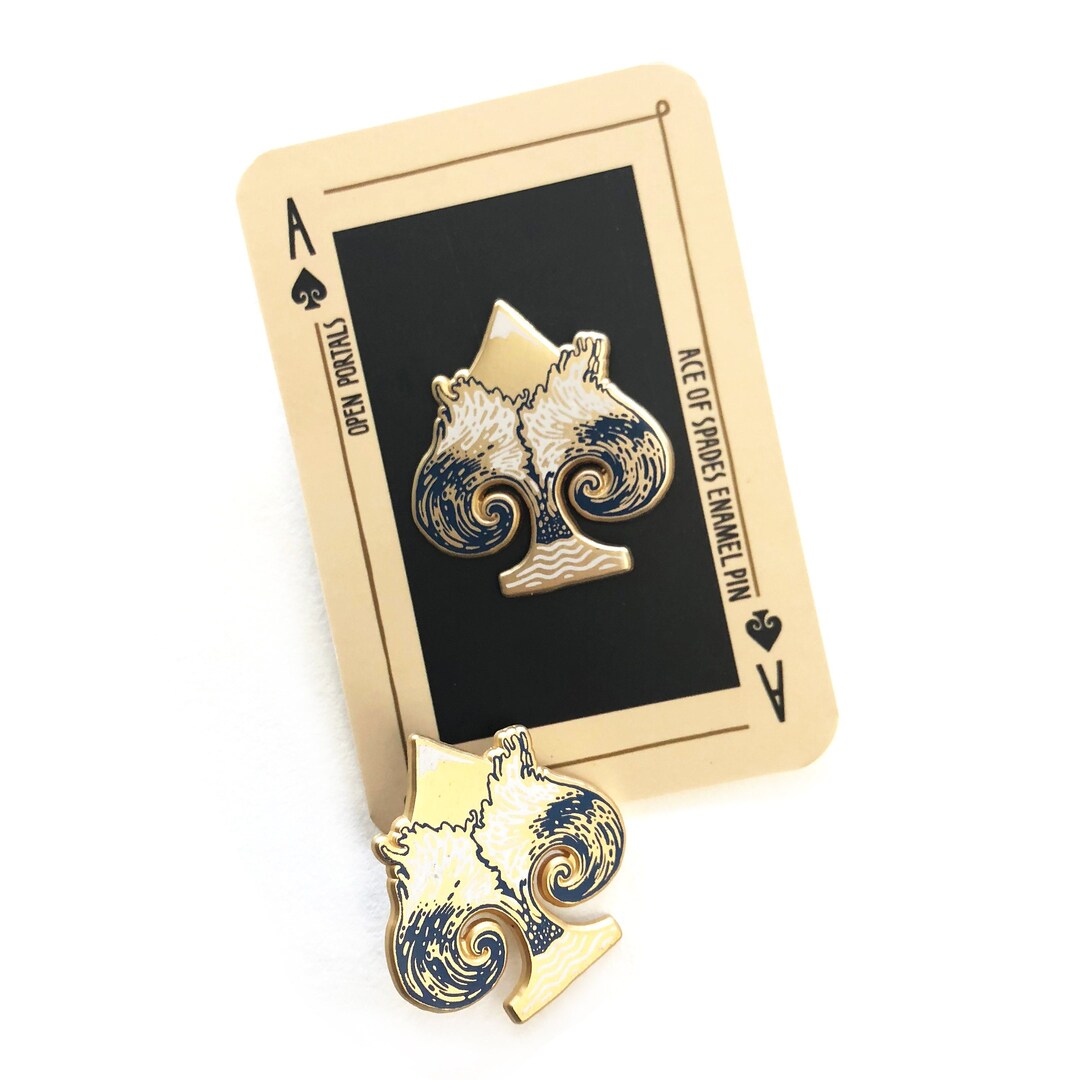Ace of Spades (enamel Pin) - Etsy