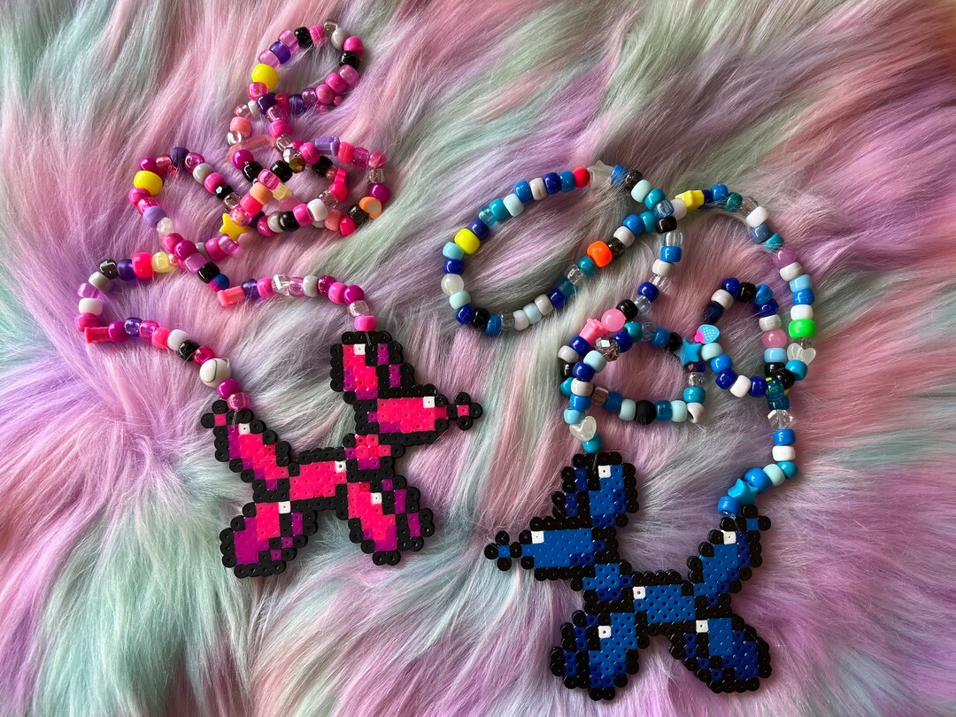 Ballon Dog Kandi Perler Neclace - Etsy