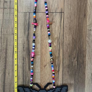 Moth Skull Kandi Perler Neclace - Etsy