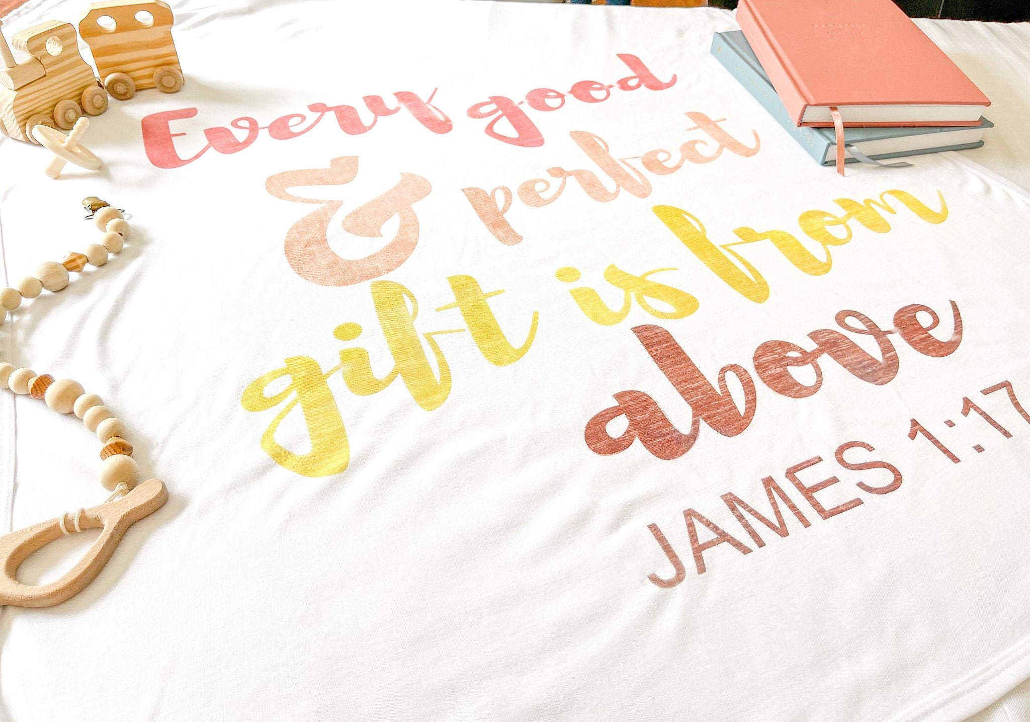Bible Verse Swaddle Blanket| Scripture Baby Blanket| Gender Neutral ...
