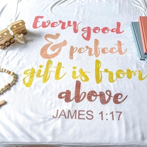 Bible Verse Swaddle Blanket| Scripture Baby Blanket| Gender Neutral ...