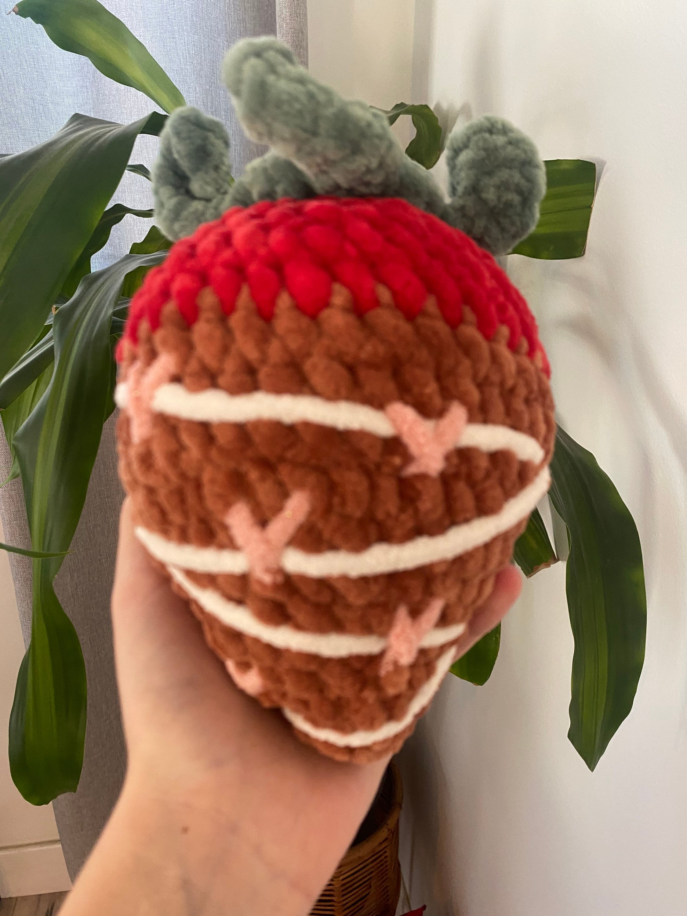 Crochet Chocolate Covered Strawberry - Etsy