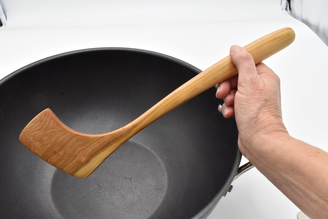 Wooden Stir Fry Spatula, Hand Carved, World Greatest Stir Fry Design ...