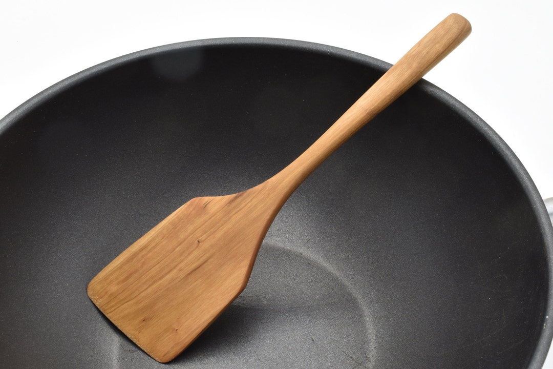 Hand Carved Wooden Spatula, Iconic Spatula Shape, Made From Black ...
