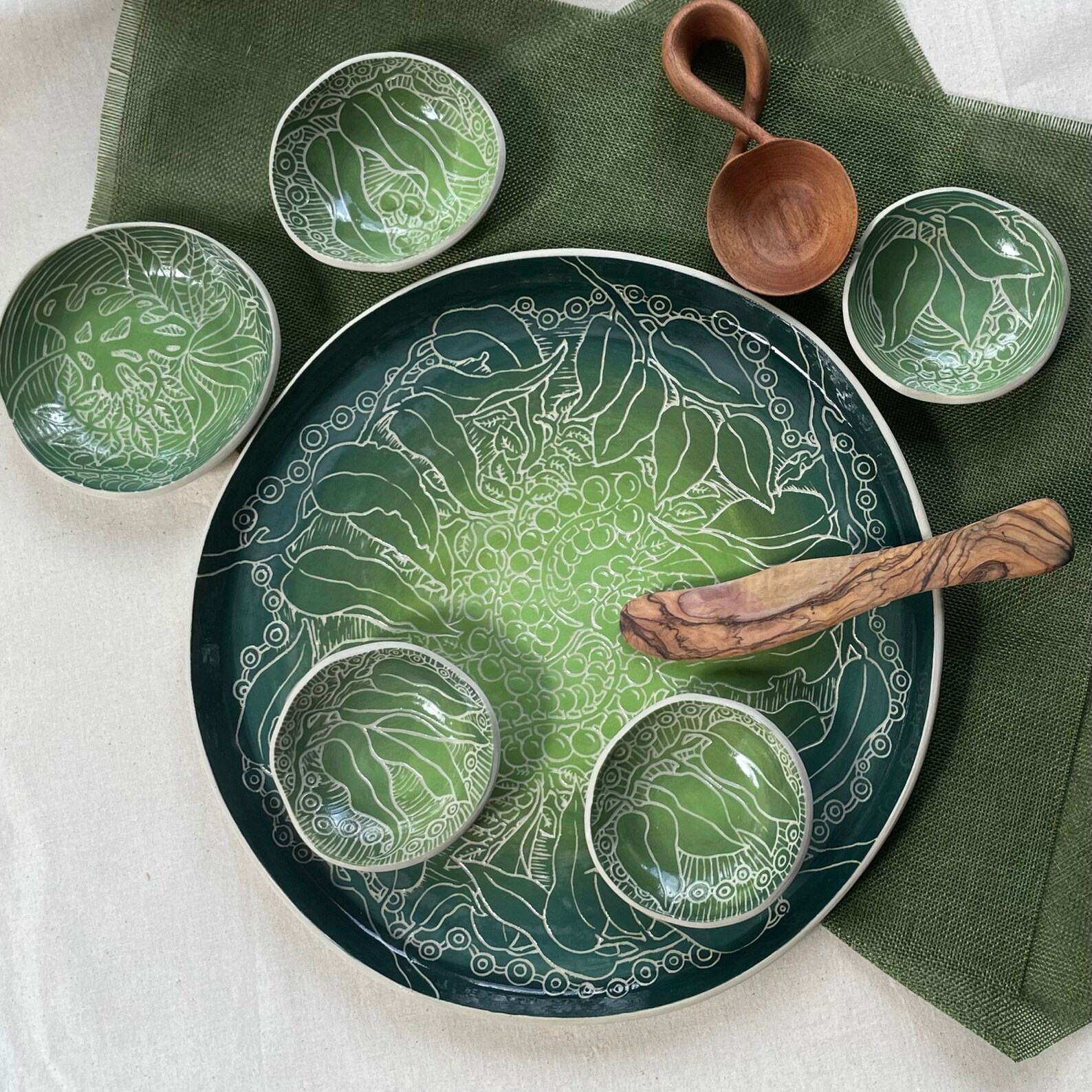 The Happiness of Connection to Nature: Handmade Nature Themed Tableware ...