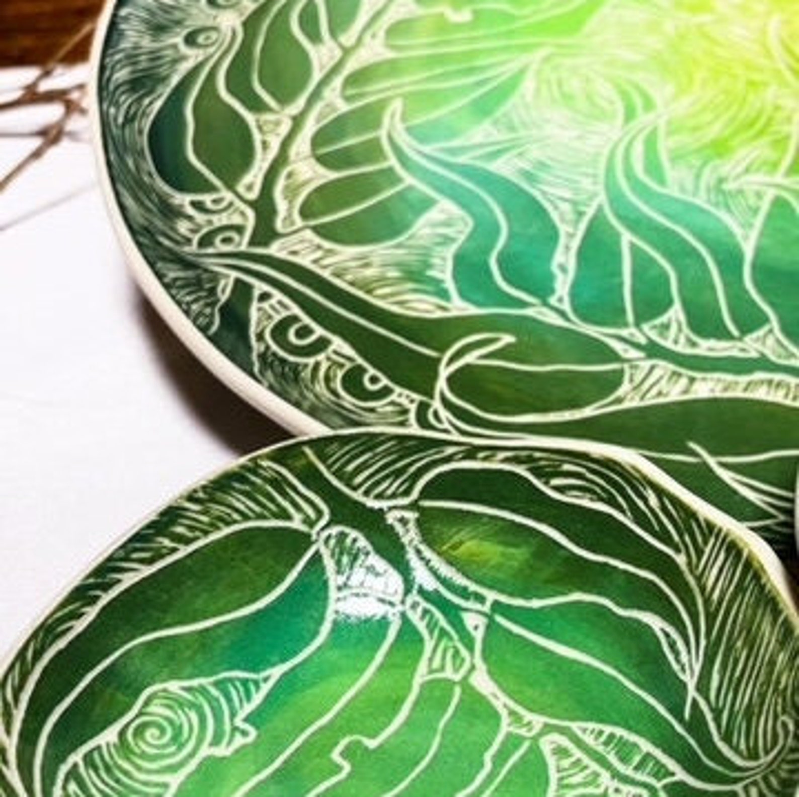The Happiness of Connection to Nature: Handmade Nature Themed Tableware ...