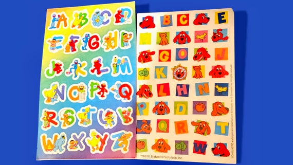 PBS Kids Clifford Big Red Dog Alphabet Birthday Party Sticker - Etsy.de
