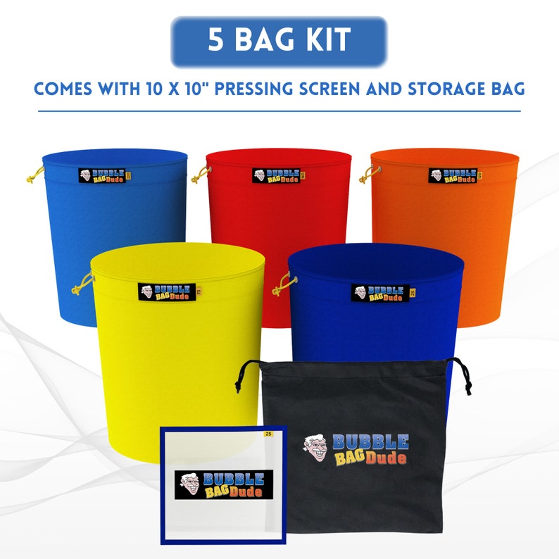 BUBBLEBAGDUDE 5-gallon Extraction Bag Machine Kit: Herbal Ice Essence ...