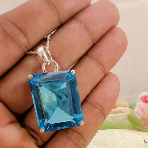 Blue Stone Pendant - Etsy