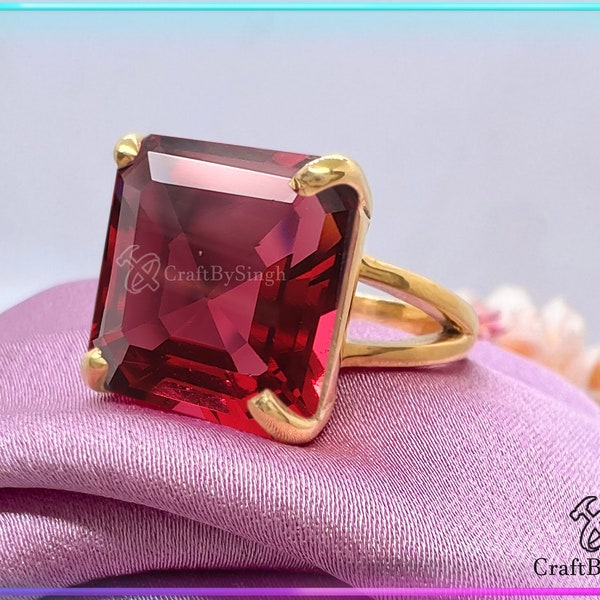 Large Ruby Ring - Etsy