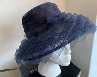 Blue Tea Party Hat - Etsy