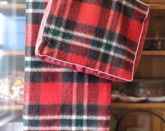 Red Plaid Blanket | Etsy