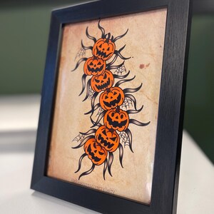 Jackolantern Centipede Traditional Tattoo Flash Art Print With FREE ...