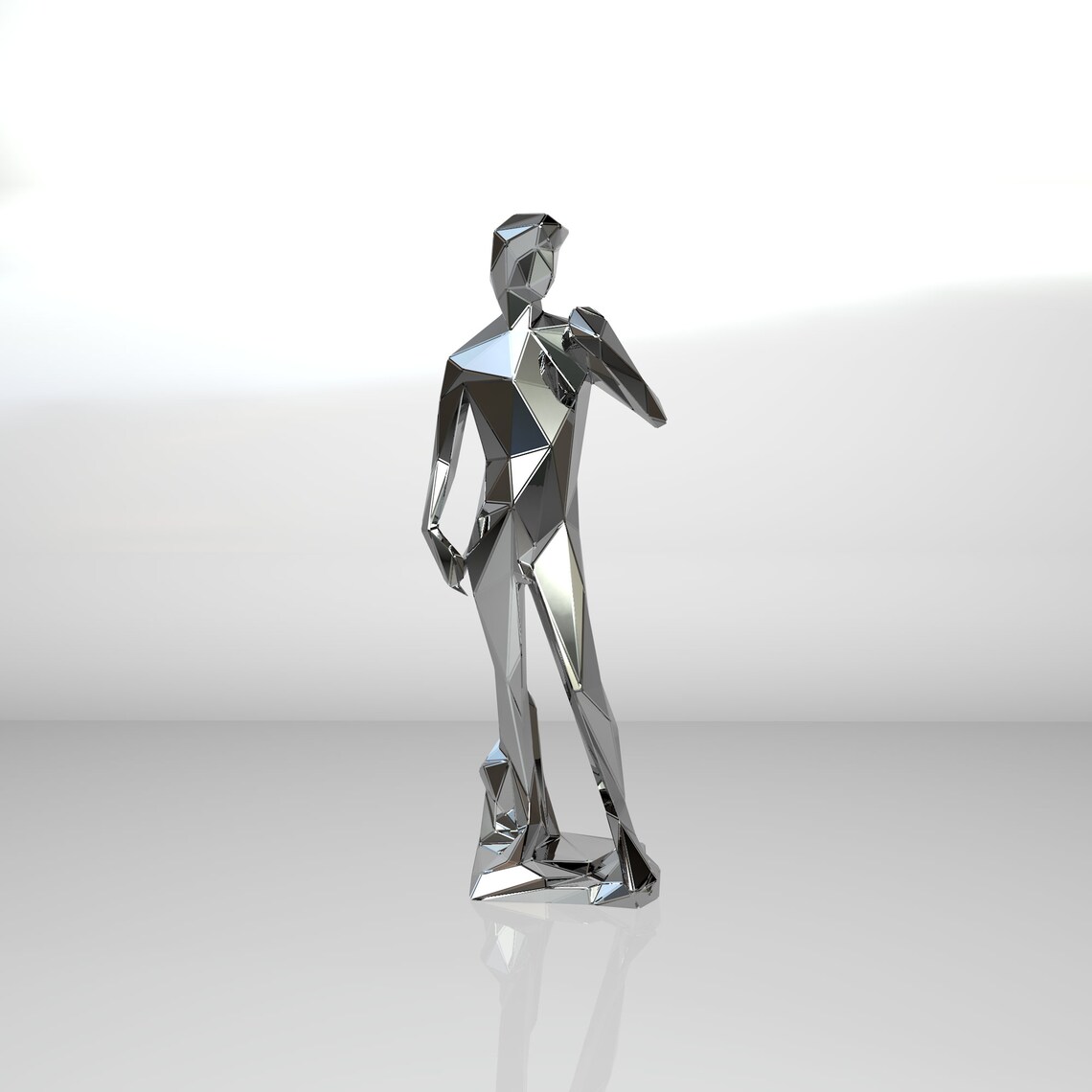 Template Diy for Metal Sculpture Pattern of David Statue Low - Etsy