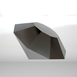 Template Diy for Metal Sculpture Pattern of Diamond Low Poly Model DXF ...