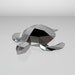 Template Diy for Metal Sculpture – Pattern Sea Turtle Low Poly Model ...