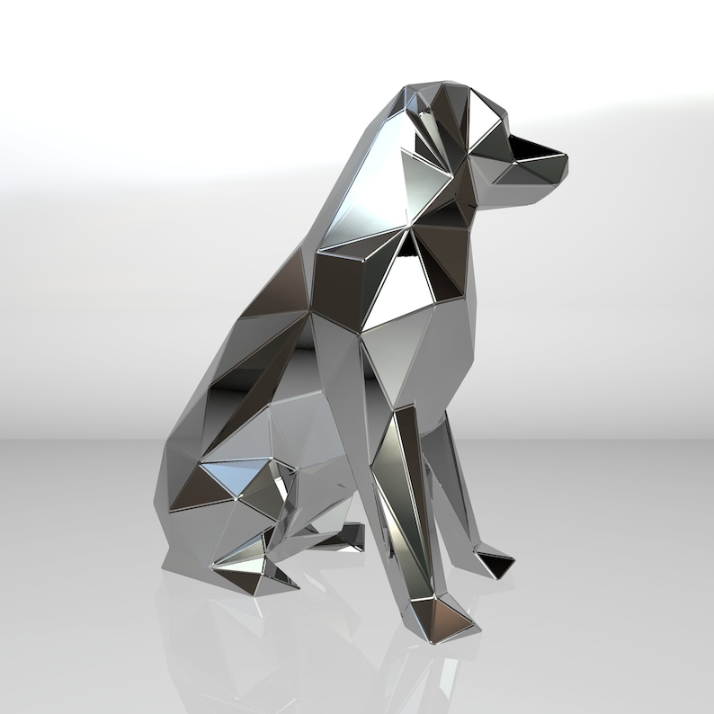 Template Diy for Metal Sculpture – Pattern of Labrador Retriever Dog ...