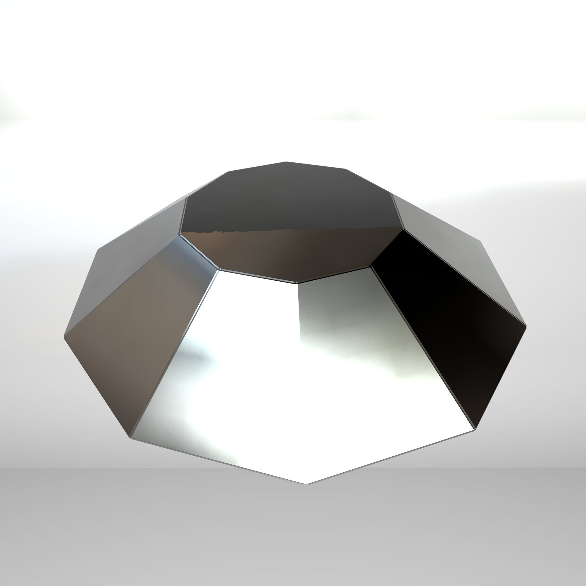 Template Diy for Metal Sculpture Pattern of Diamond Low Poly Model DXF ...