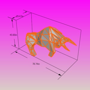 Template Diy for Metal Sculpture Duna Movie Pattern of Bull - Etsy