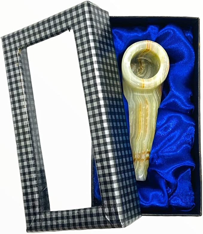 Stoneage Handmade Pocket Tobacco Pipe - Model: Bowl, Includes Gift Box ...