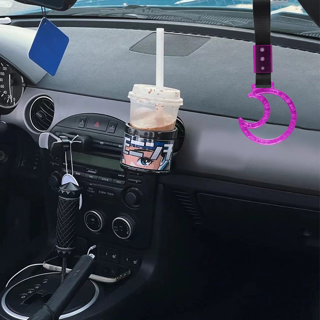 MOON Crystal Bubble Purple JDM TSURIKAWA Ring Subway Train Bus Handle ...