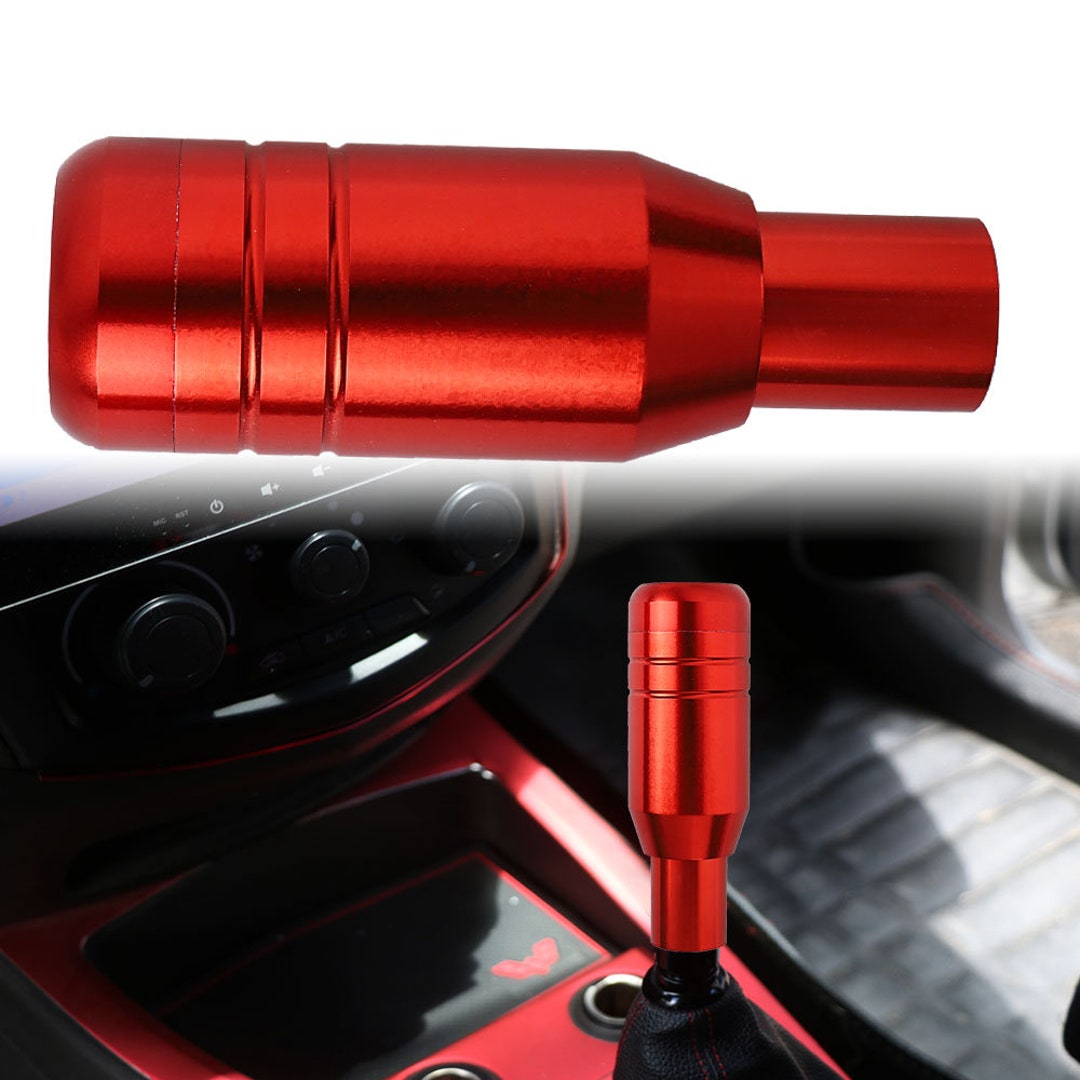Universal JDM Aluminum Red Automatic Gear Stick Shift Knob Lever ...