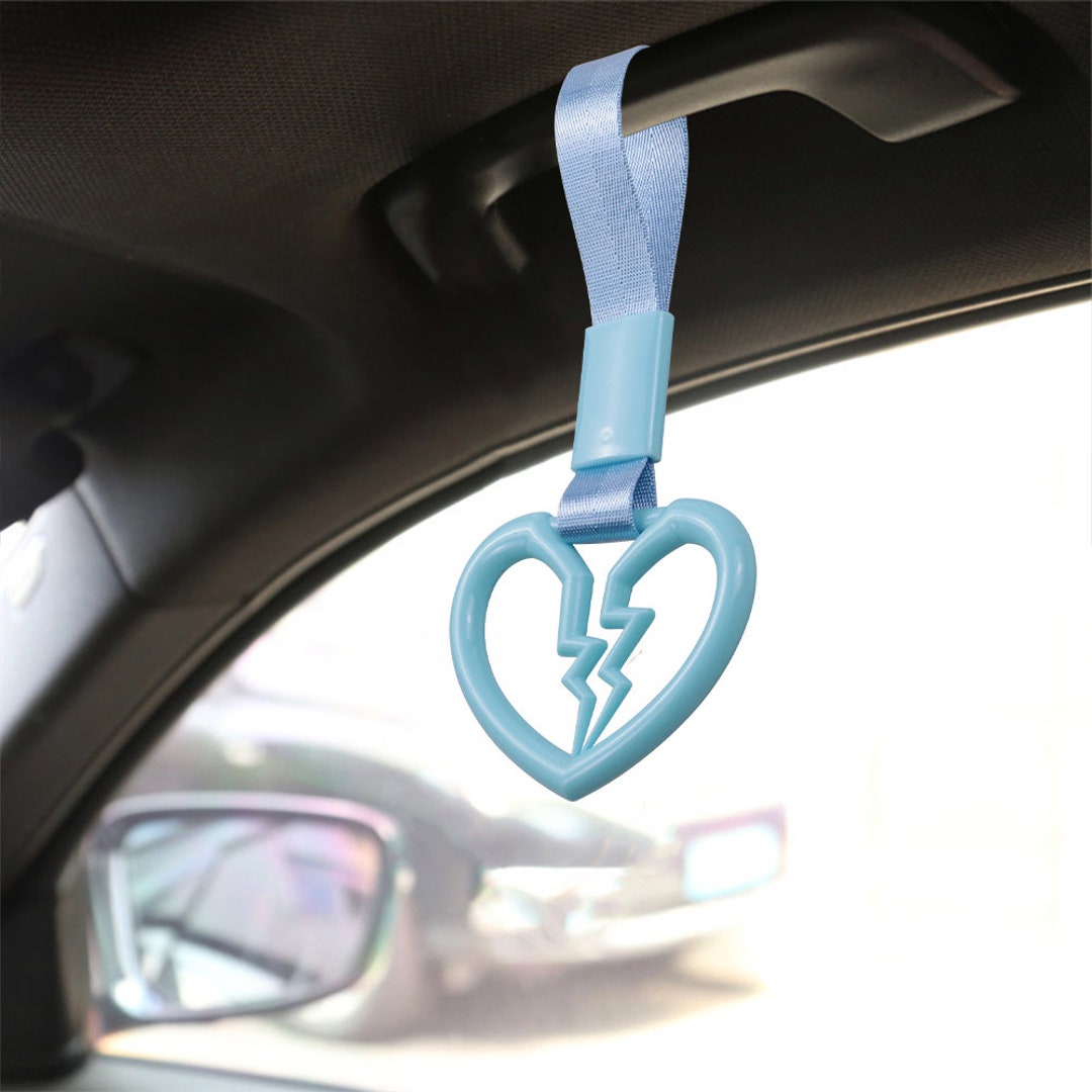 Broken Heart Blue JDM TSURIKAWA Ring Subway Train Bus Handle Strap ...