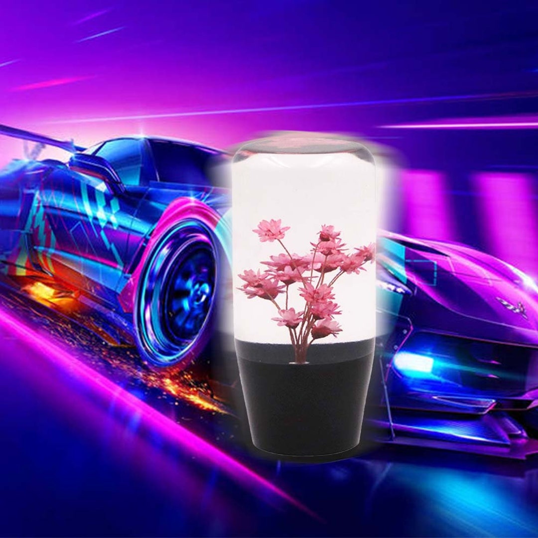 Universal 10cm JDM Clear Red Real Flowers Manual Gear Stick Shift Knob Lever Shifter - Etsy