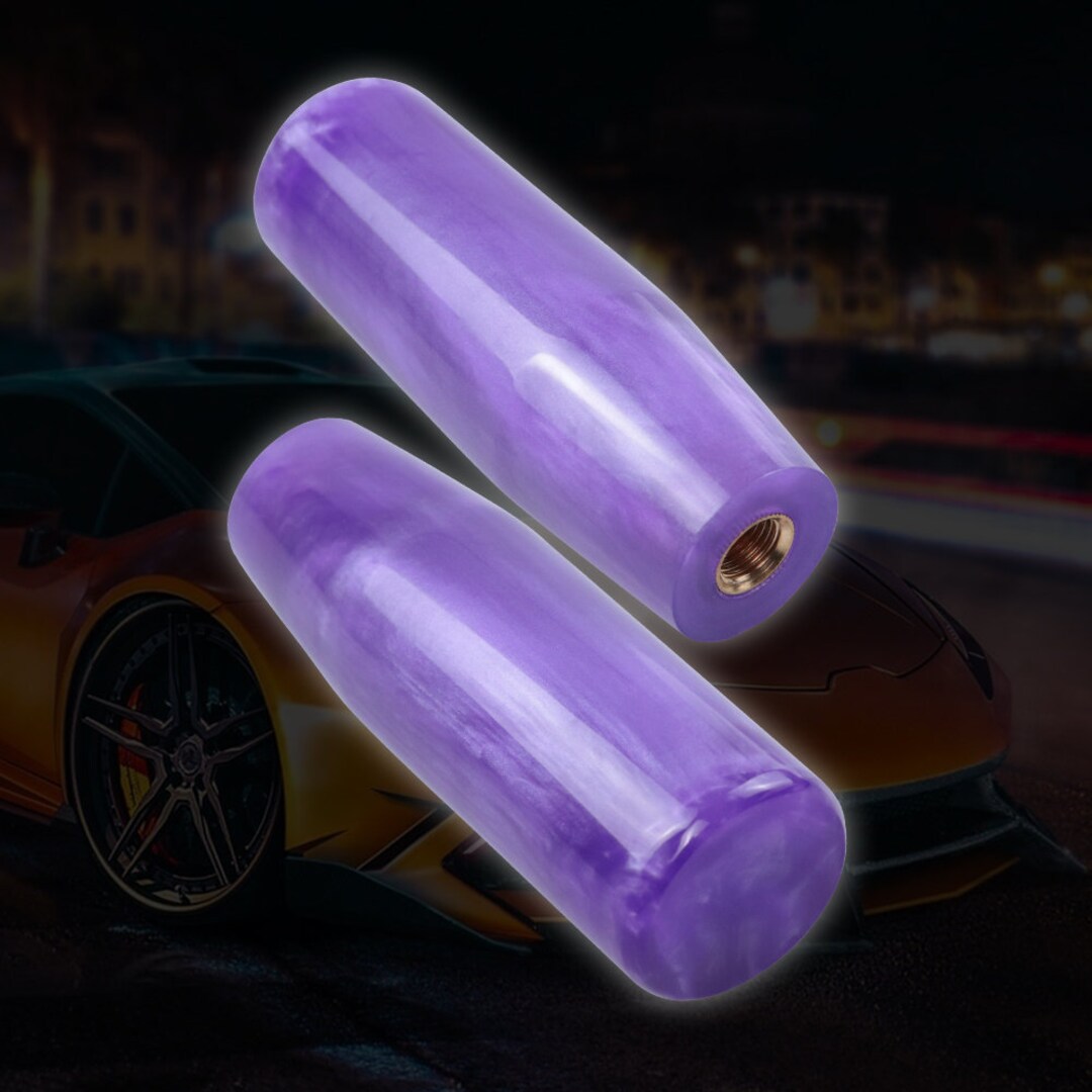 Universal JDM Purple Pearl Long Stick Manual Gear Stick Shift Knob ...