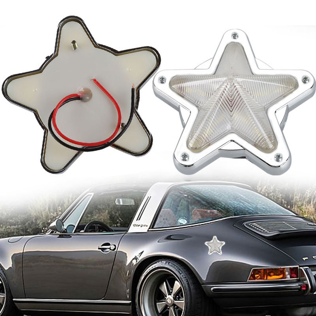 2PCS White STAR Shaped Side Marker / Accessory / LED Light / Turn ...