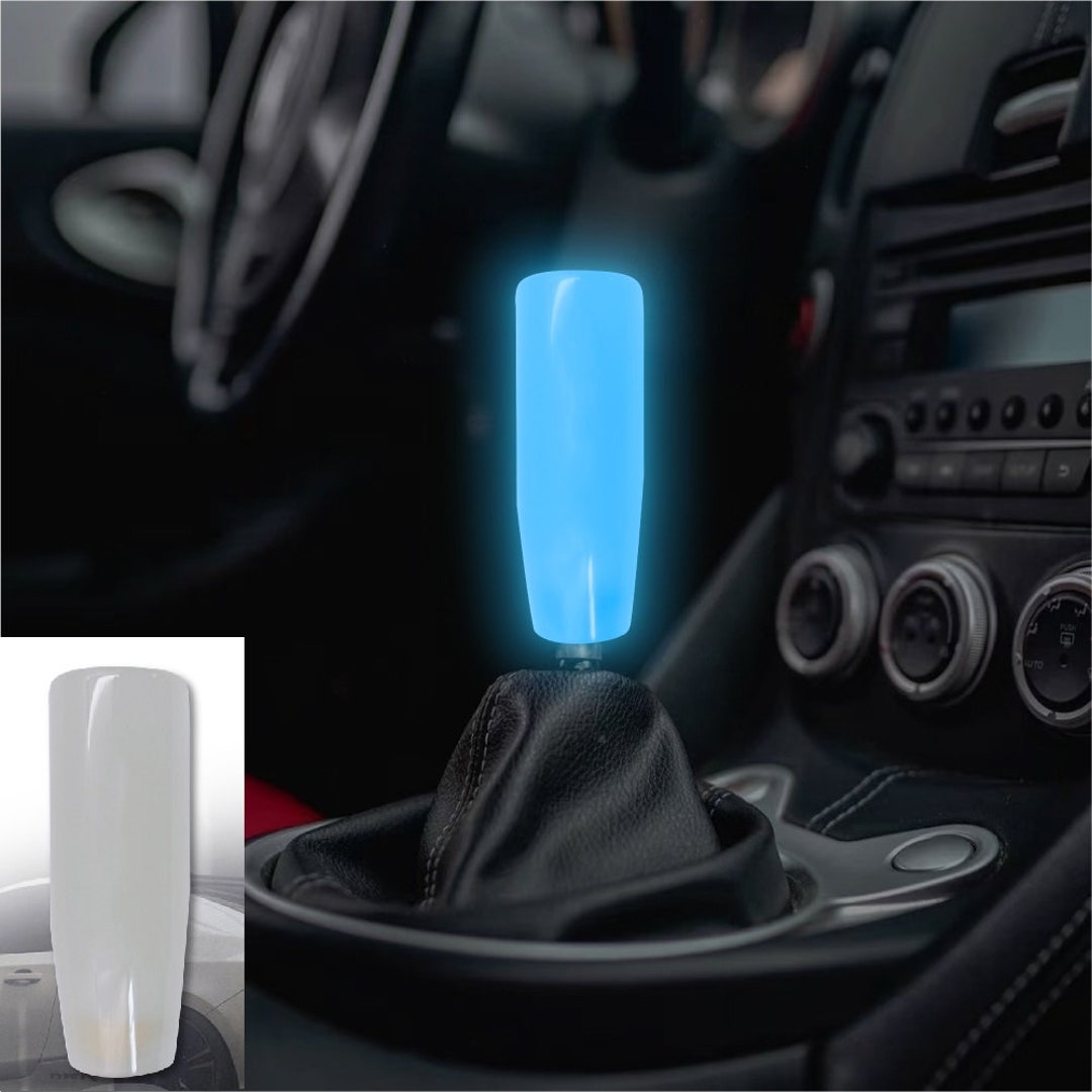 Universal JDM Glow in the Dark Blue Manuel Car Gear Long Stick Shift ...