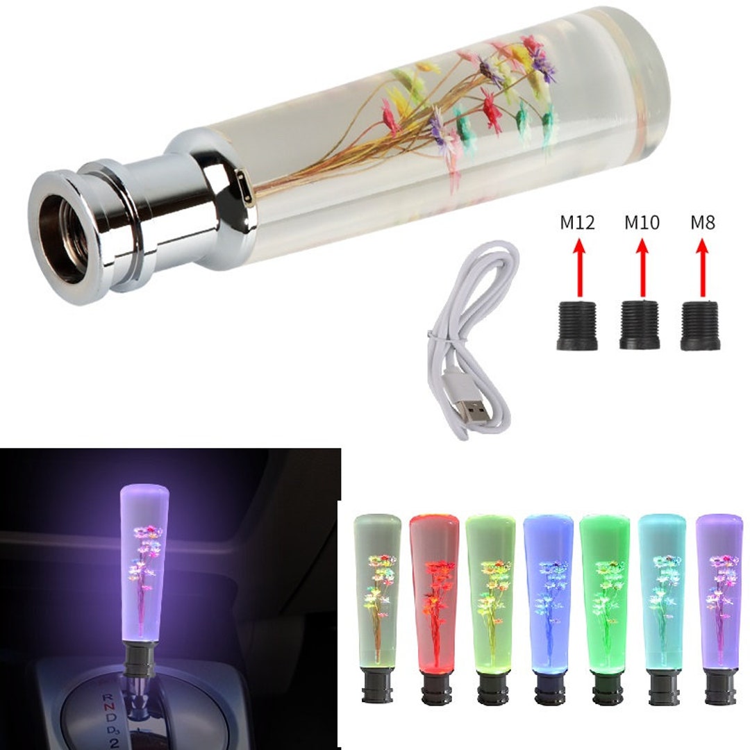 JDM Clear Real Flower LED Light 7 Color Changeable Manual Gear - Etsy