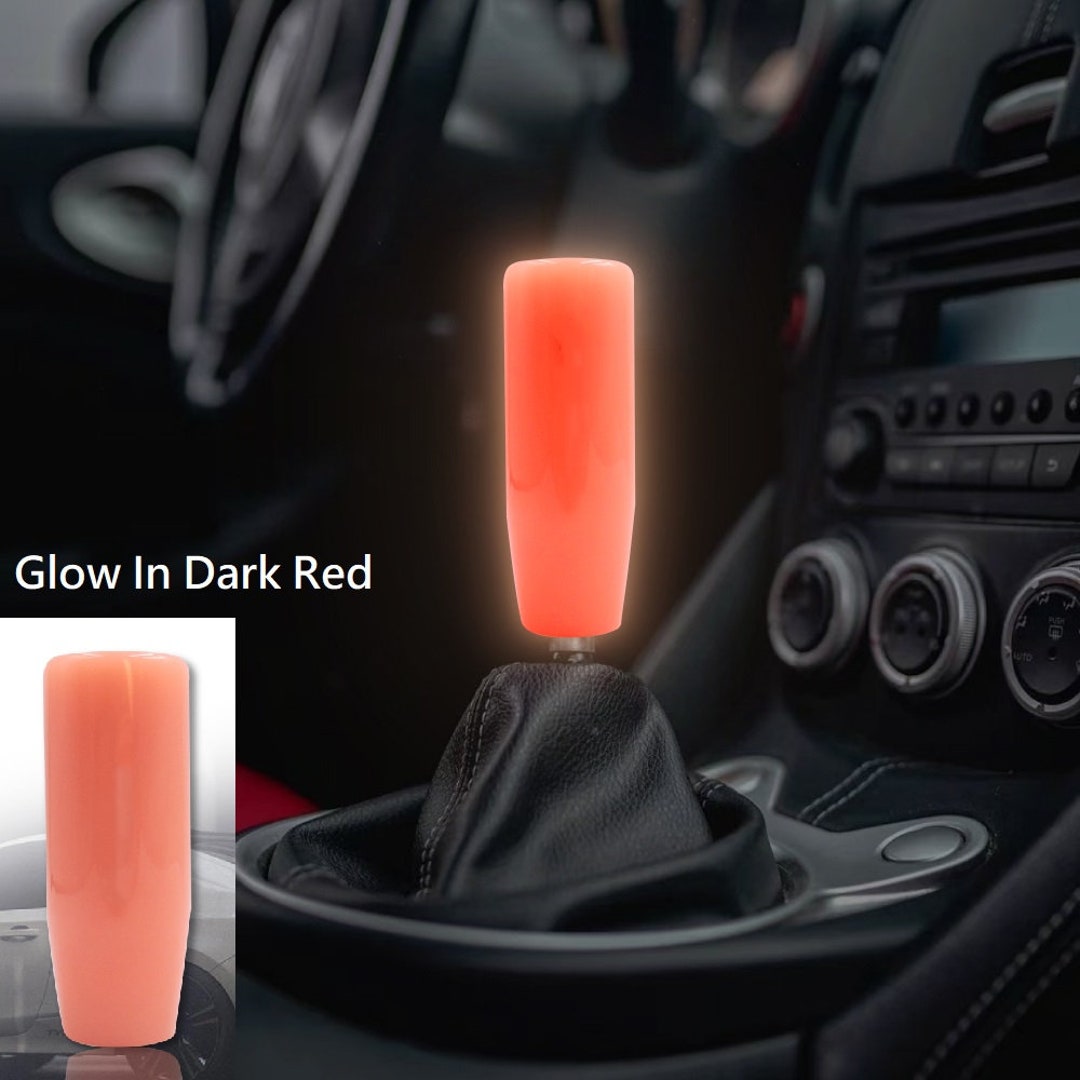 Universal JDM Glow in the Dark Red Manuel Car Gear Long Stick Shift ...