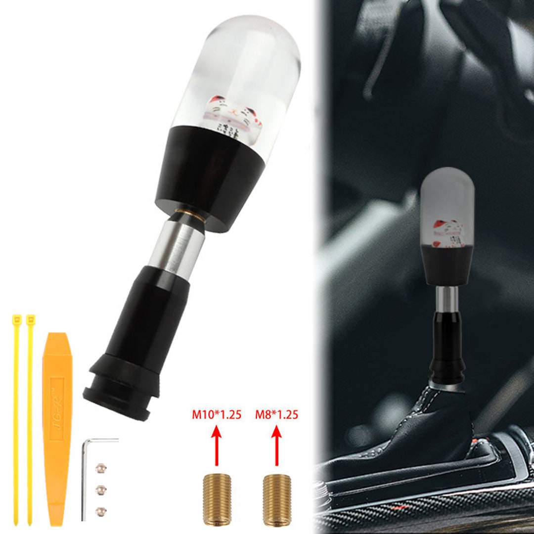 Universal JDM Red Lucky Cat Automatic Gear Stick Shift Knob Shifter ...