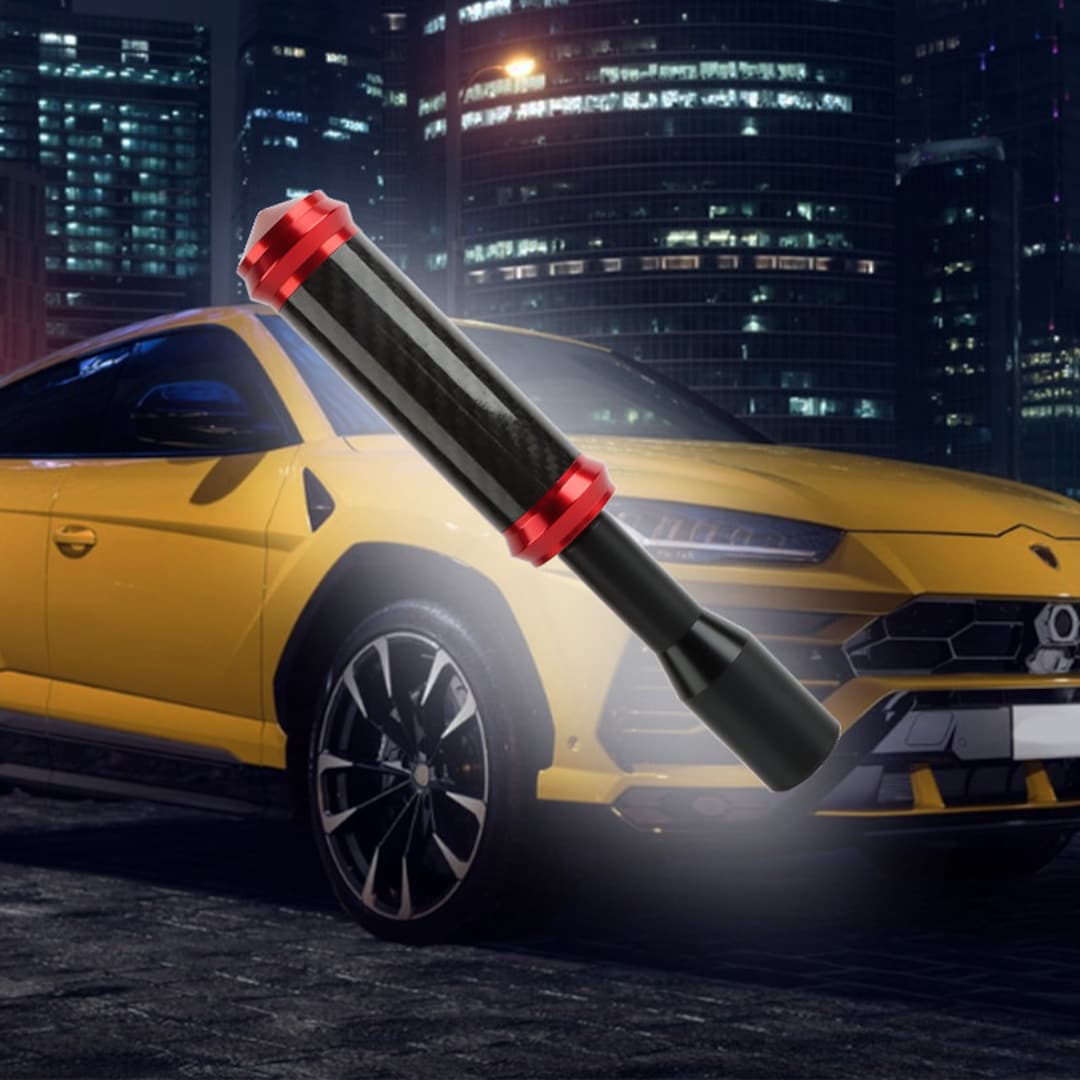 Universal JDM Red Carbon Fiber Manual Gear Stick Shift Knob Lever ...